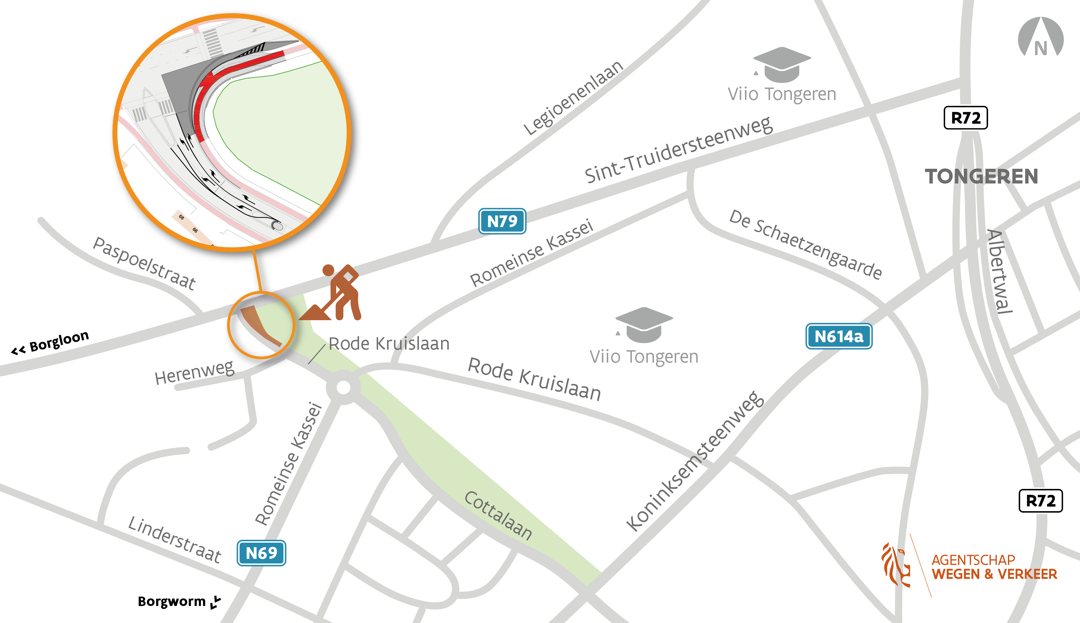 Aanpassingen en slimme verkeerslichten op kruispunt Sint-Truidersteenweg met Rode Kruislaan ...